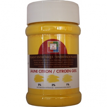 Pigment poudre jaune citron Malle aux Couleurs | colorants-pigments.fr
