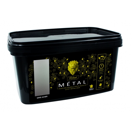 Peinture Métal - Gris Acier métallisé | colorants-pigments.fr