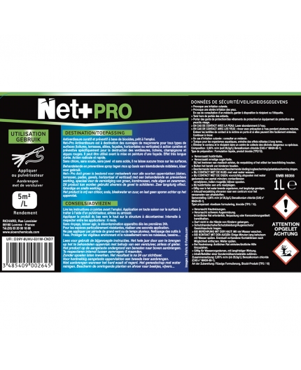 Stop mousses antiverdissure et moisissures Net+Pro | colorants-pigments